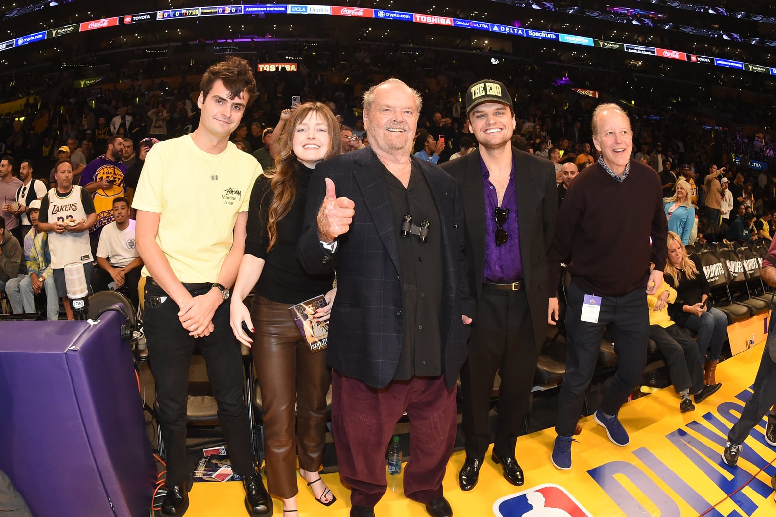 Jack Nicholson Makes Rare Public Appearance at Lakers Game | PS Celebrity