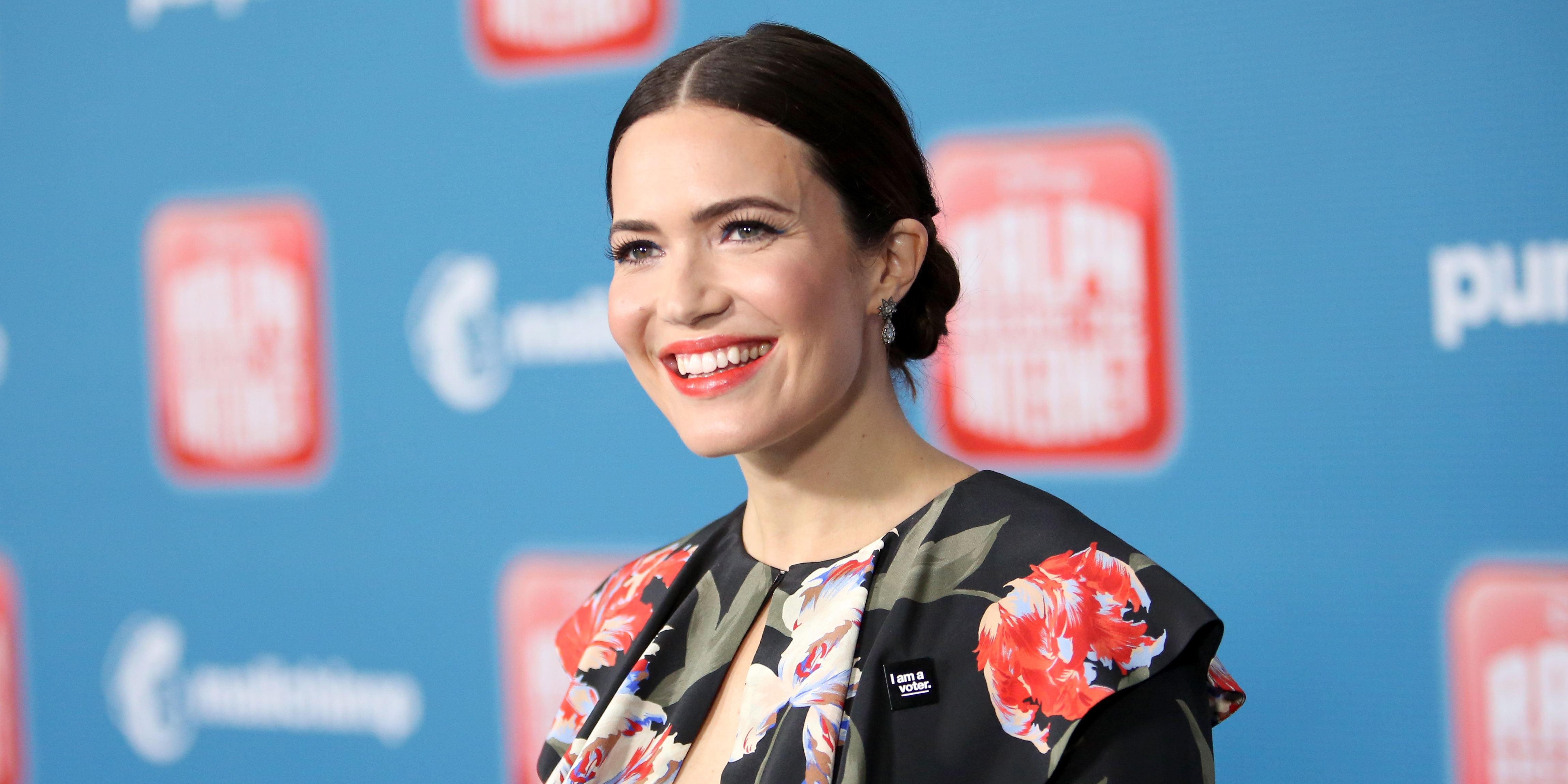 Mandy Moore Floral Dress Ralph Breaks the Internet Premiere | PS Fashion