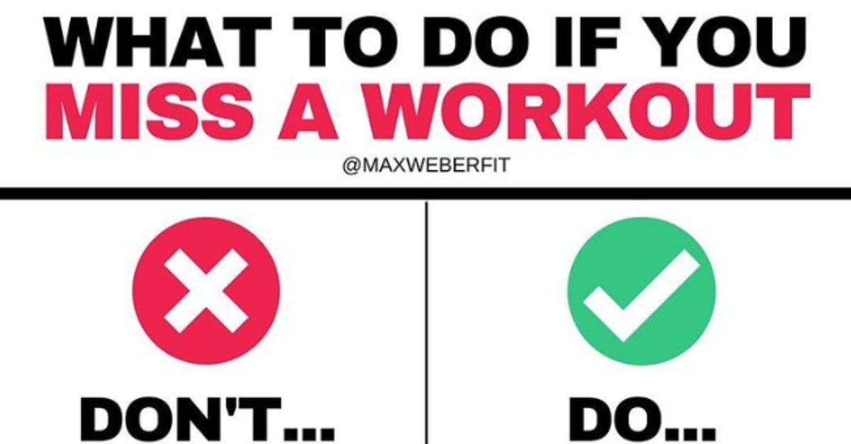What to Do If You Miss a Workout | PS Fitness