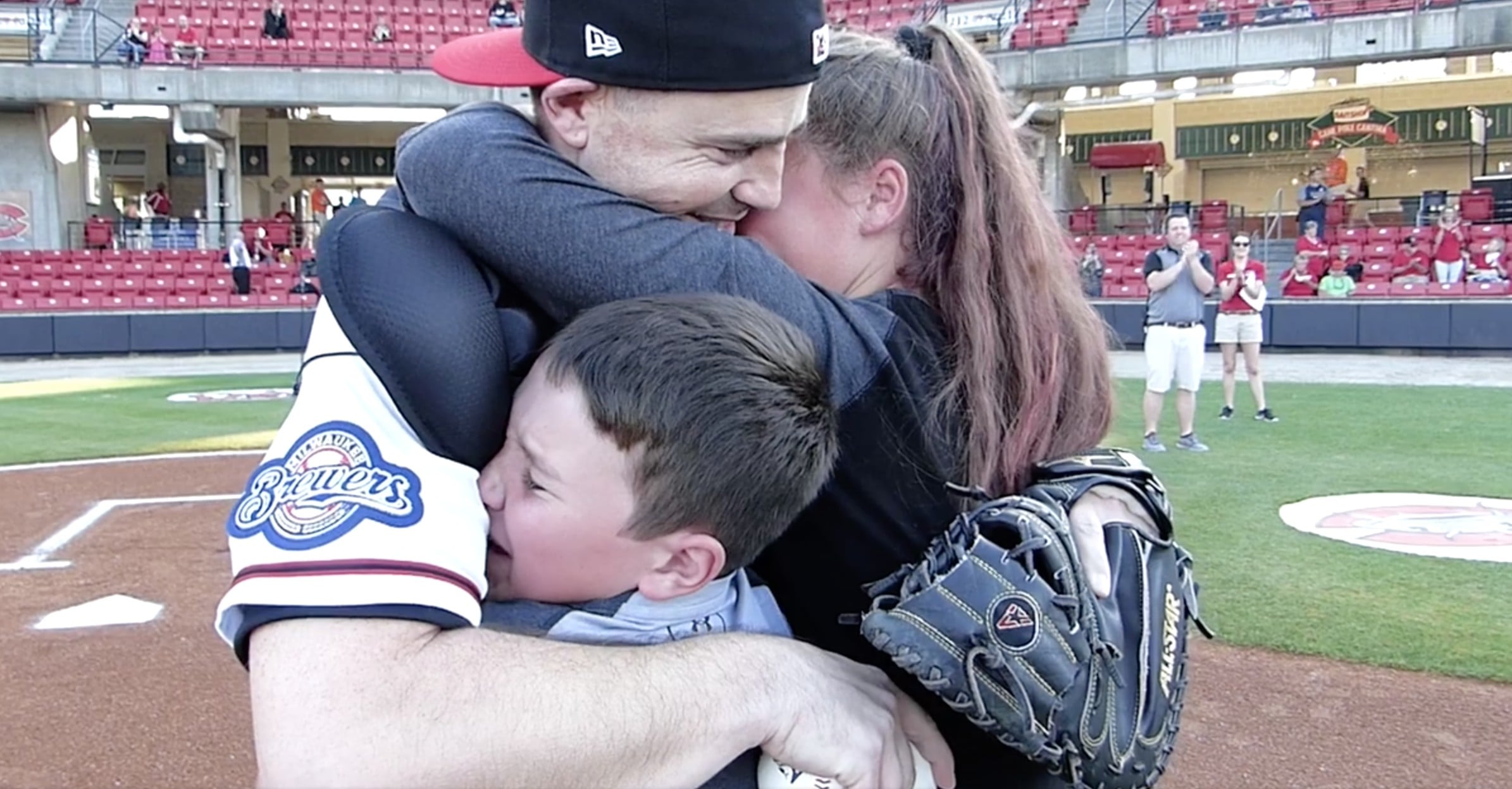 Military Dad Surprise Homecoming at Baseball Game | PS Family