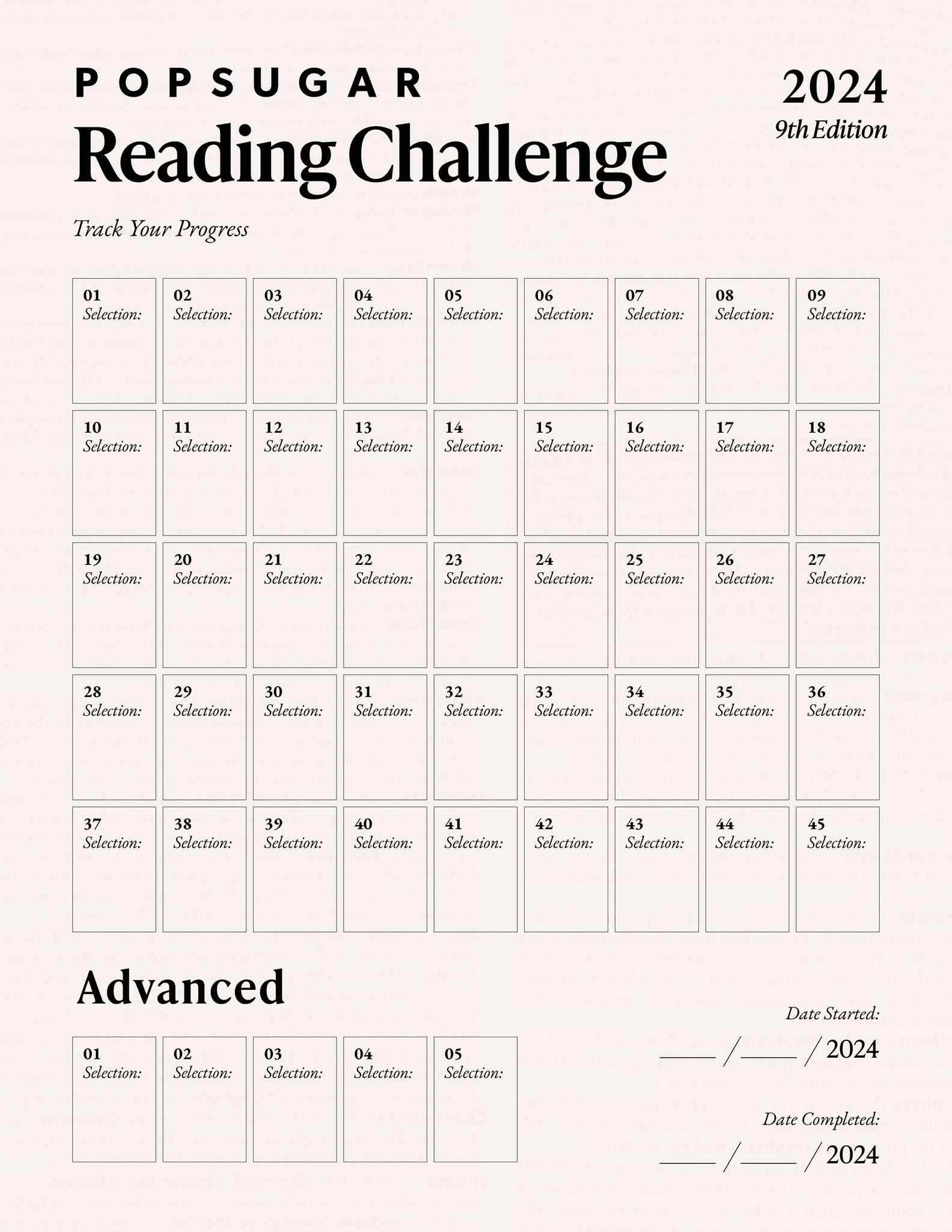 Take the POPSUGAR Reading Challenge 2024 | PS UK Entertainment