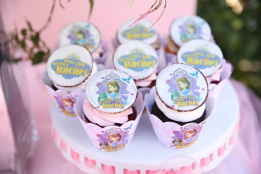 Sofia The First Cupcake Toppers