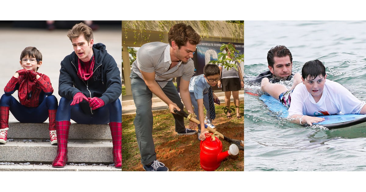 Andrew Garfield's Cutest Pictures With Kids | POPSUGAR Celebrity