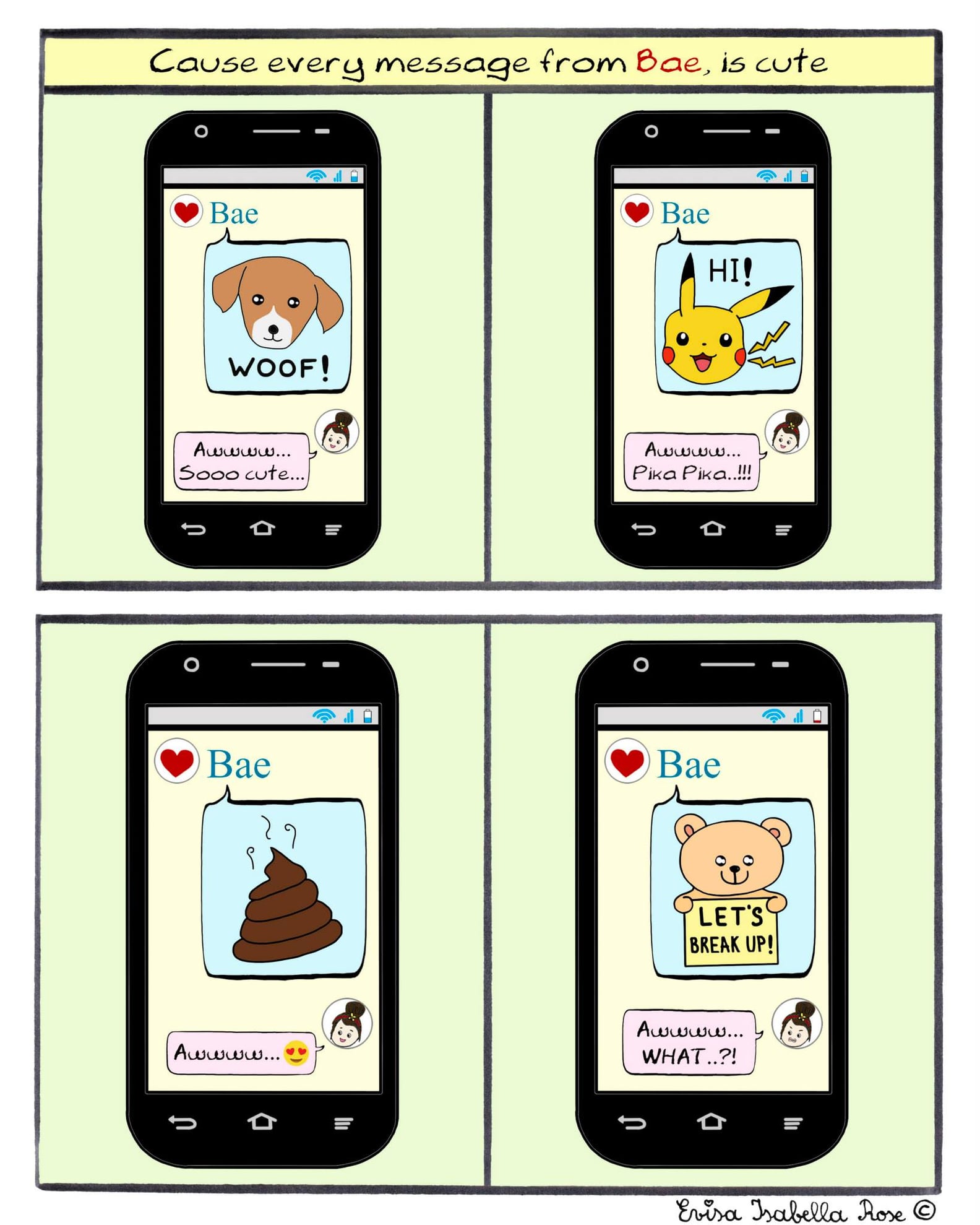 Evisa Isabella Rose Love Life Comics | PS Love