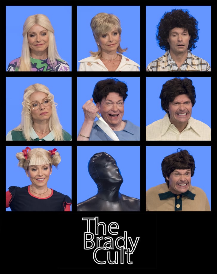 The Brandy Bunch Takes On A Comedic New Sinister Look As The Brady Kelly Ripa And Ryan