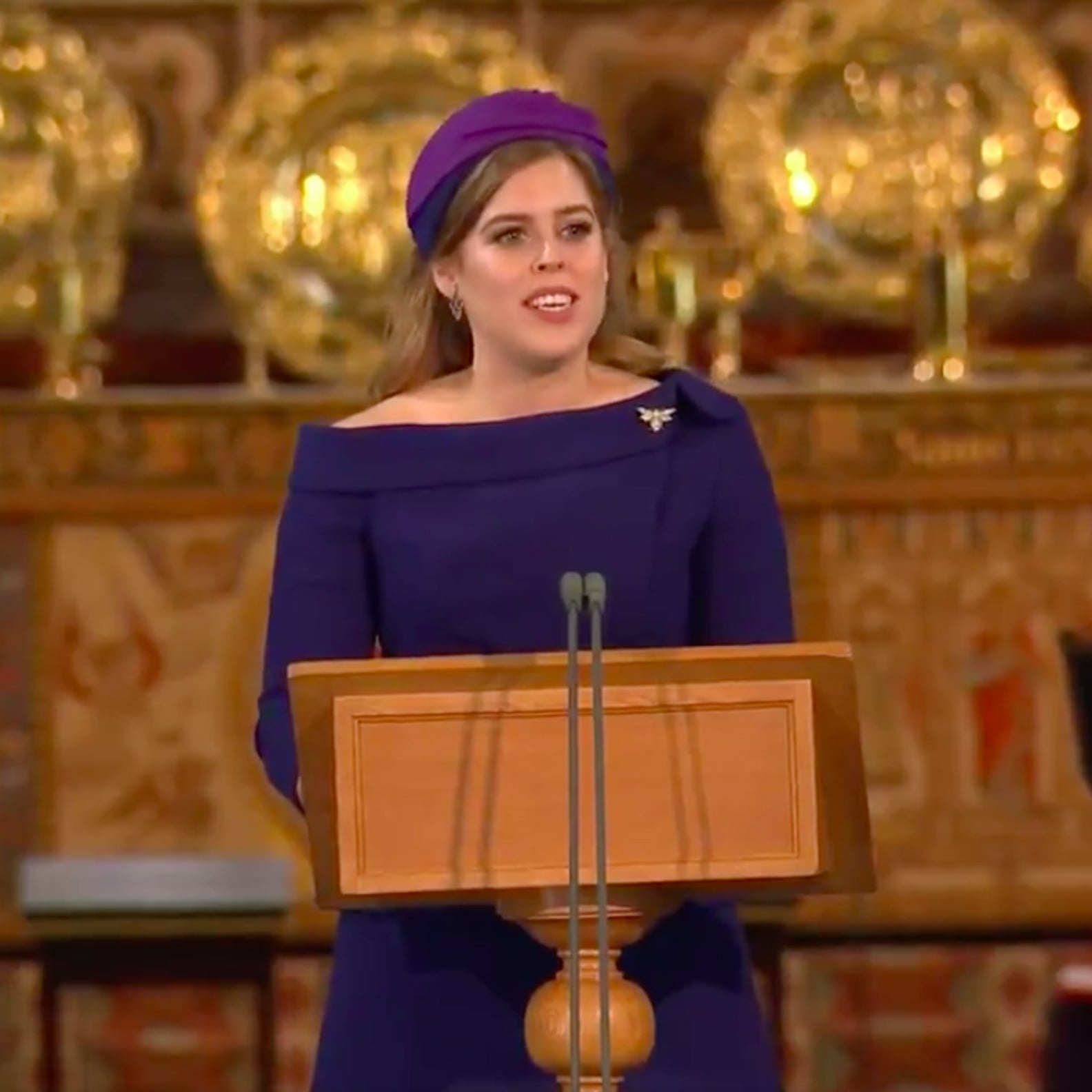 Princess Beatrice Reading at Princess Eugenie Wedding Video | PS Celebrity