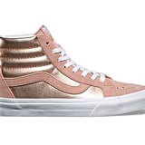 Vans Rose Gold High Top Sneakers | POPSUGAR Fashion