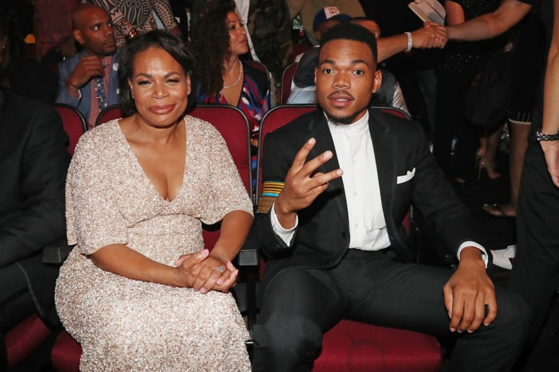 Chance the Rapper and His Mom at the 2017 BET Awards | POPSUGAR Celebrity