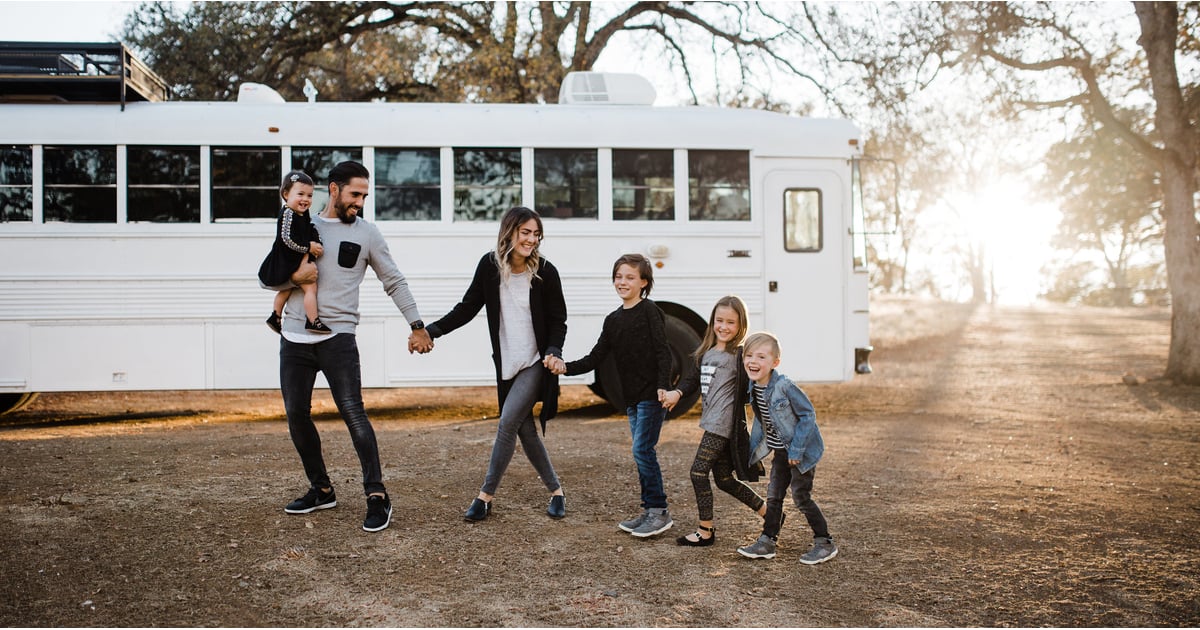 Family Lives in a School Bus | POPSUGAR Family