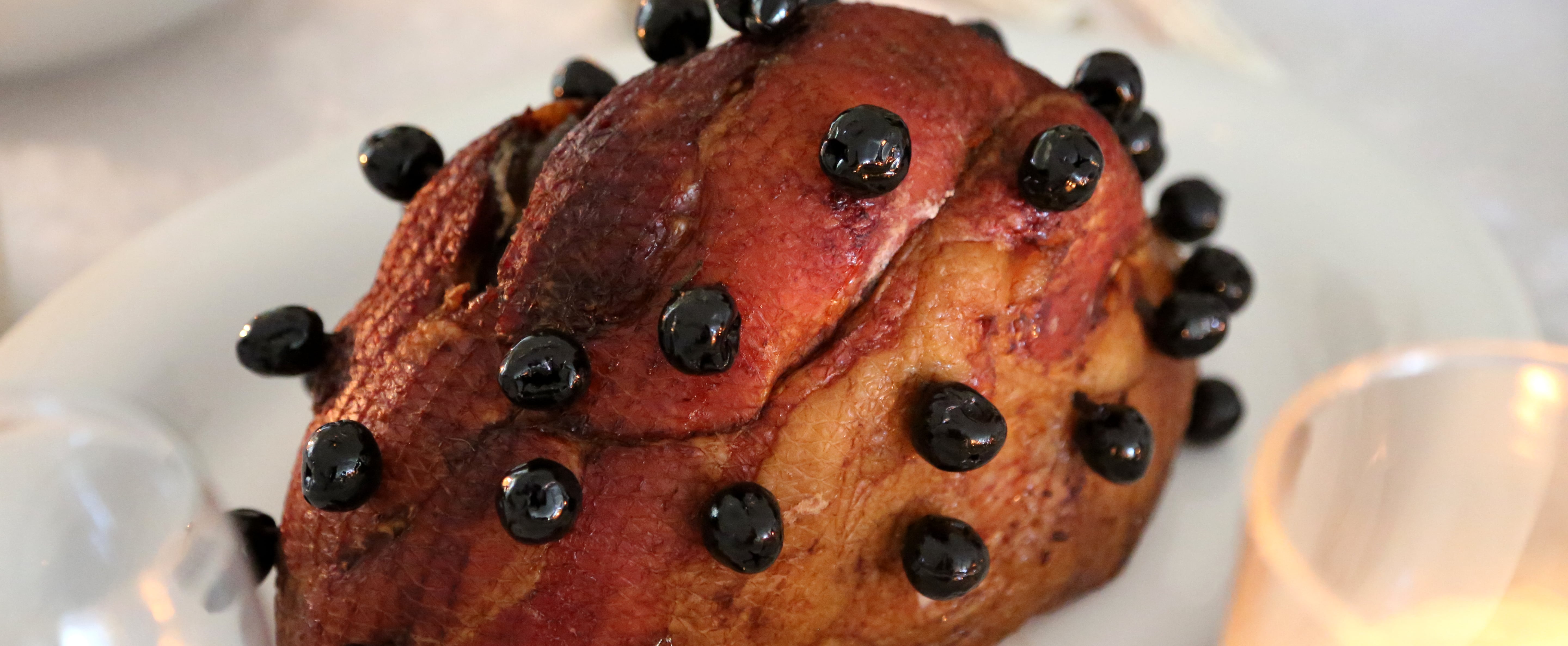Cherry-Studded Ham | PS Food