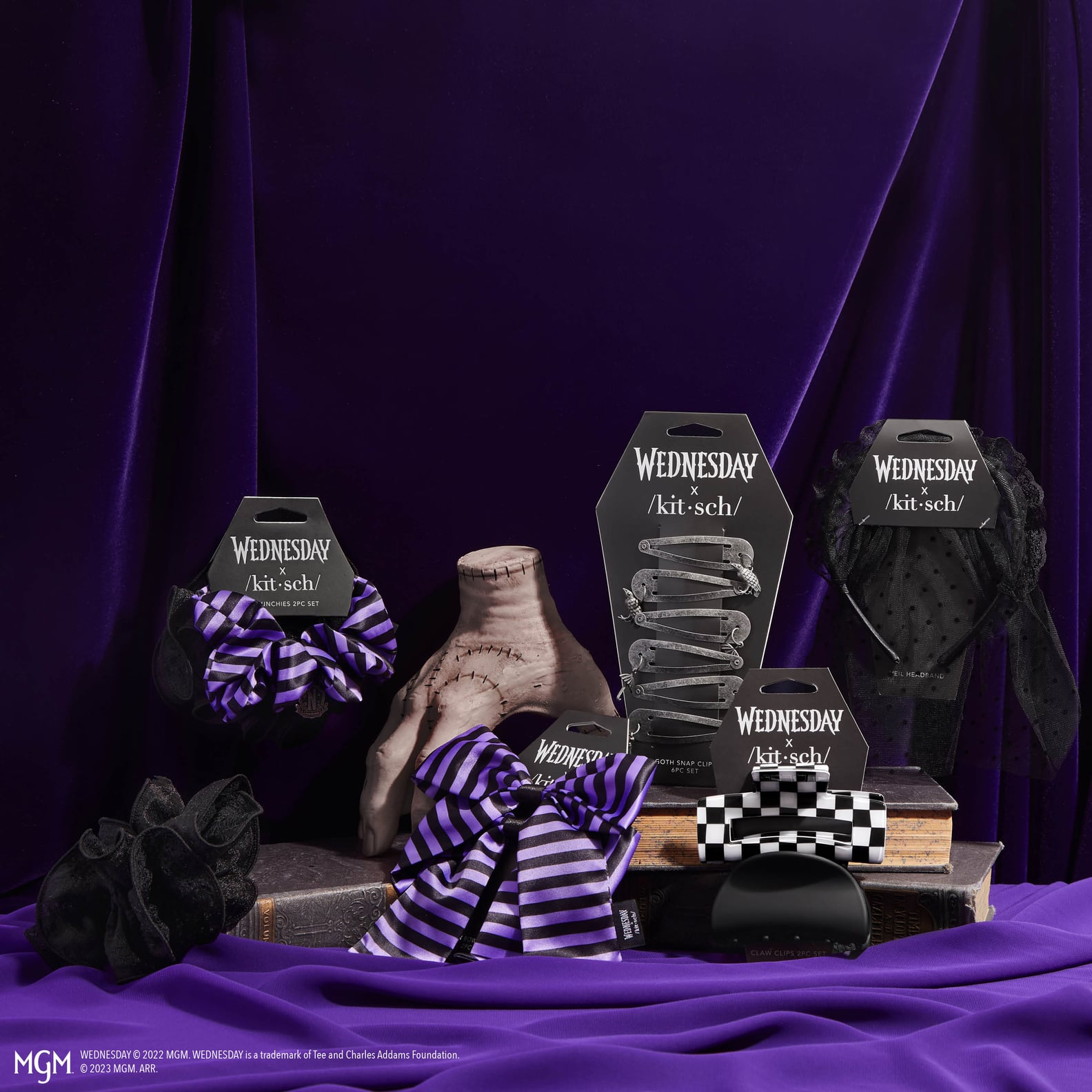 Shop the Wednesday Addams x Kitsch Hair Collection | PS Beauty