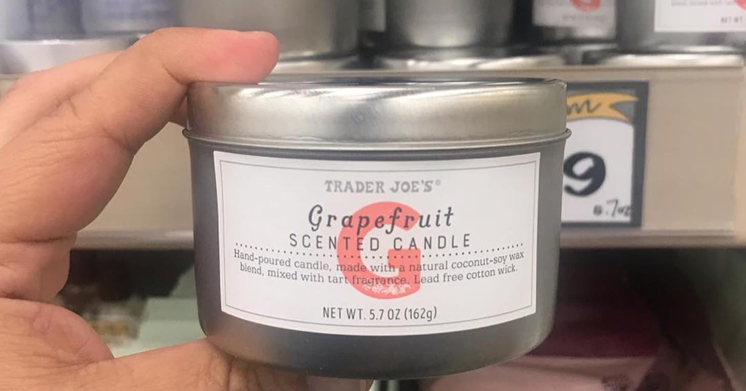 Trader Joe's Grapefruit Candles April 2019 | PS Home