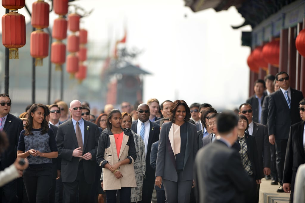 Michelle Obama Goes to China With Her Daughters | Pictures | POPSUGAR ...