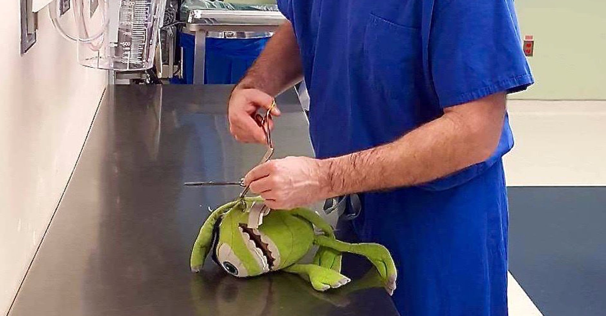 Doctor Operates on Stuffed Animal to Make a Boy Feel Better | PS Family