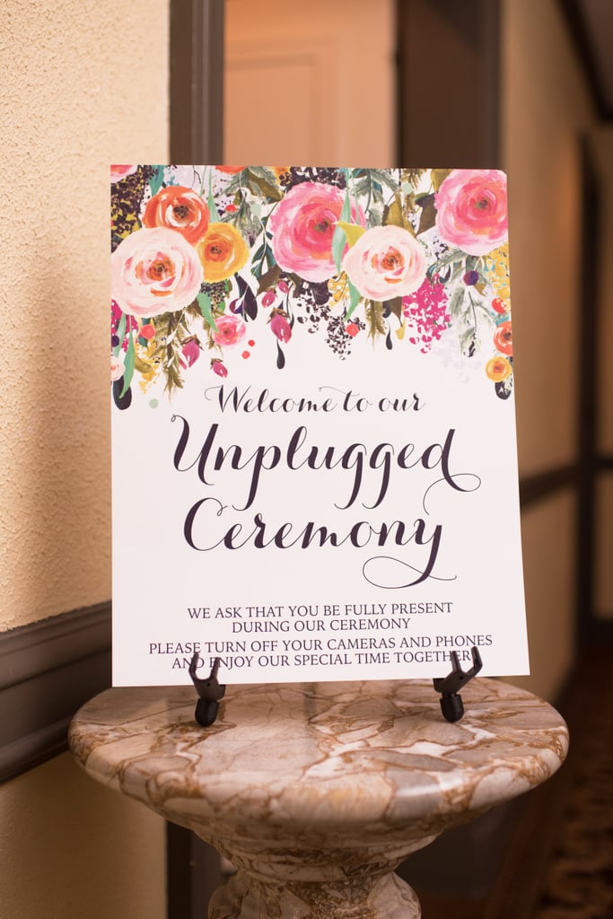 Unplugged Wedding Sign Ideas | POPSUGAR Love & Sex