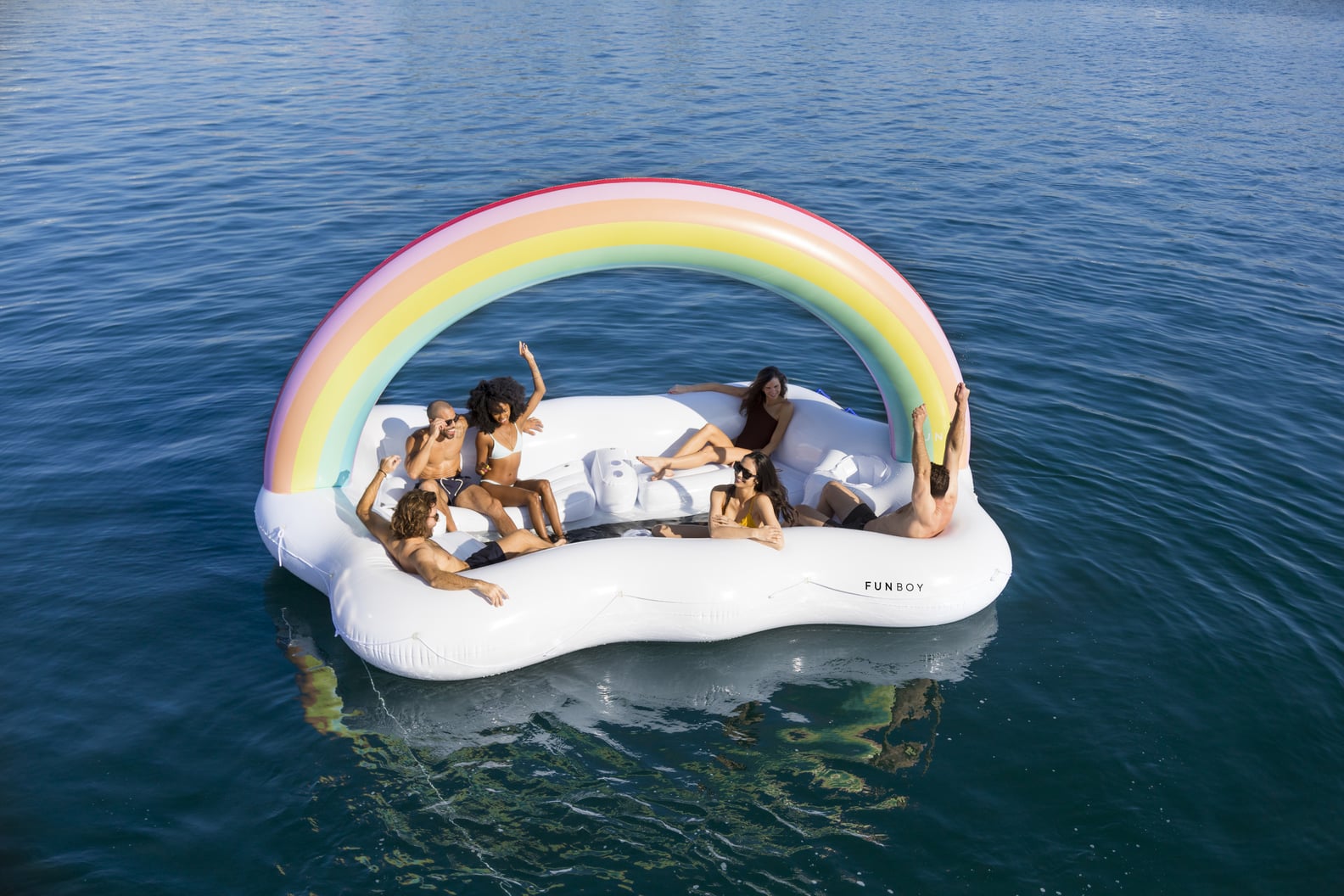 Giant Rainbow Pool Float | PS Family