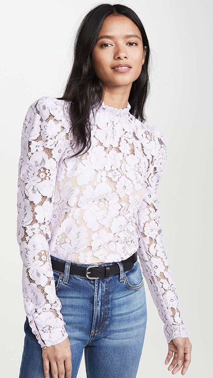 Wayf Emma Puff Sleeve Lace Top Best Products On Amazon Fashion March