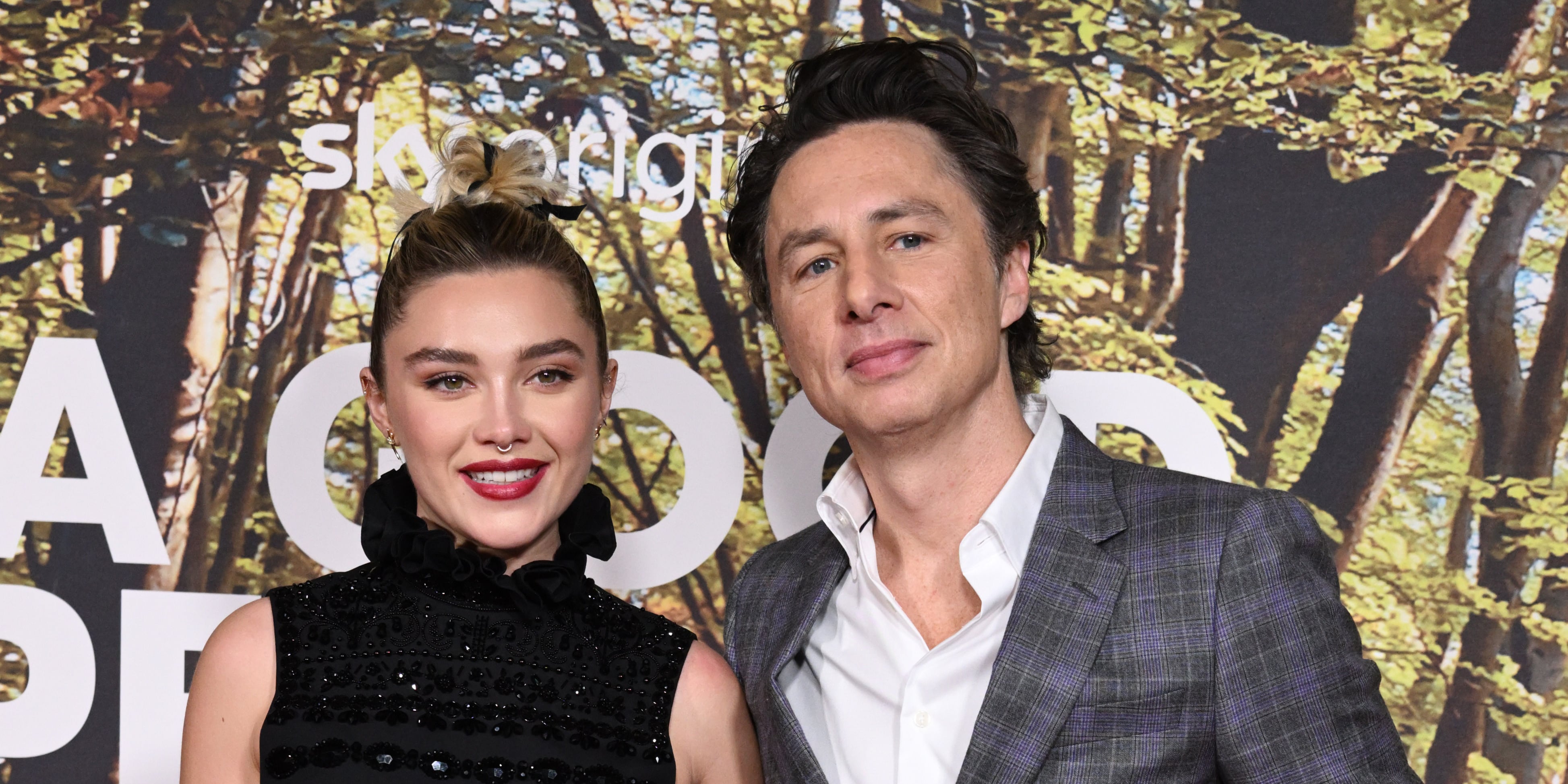 Zach Braff Praises Ex Florence Pugh on the Red Carpet | PS Celebrity