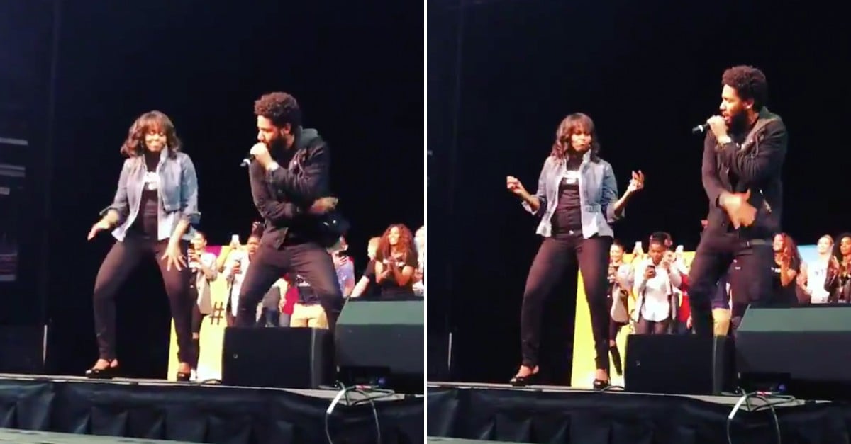 Michelle Obama Dancing at College Signing Day | POPSUGAR Celebrity