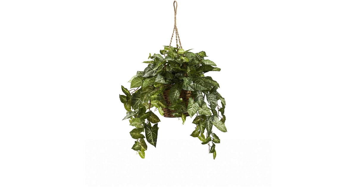 Nearly Natural Nepthytis Hanging Basket | Best Fake Plants That Look ...