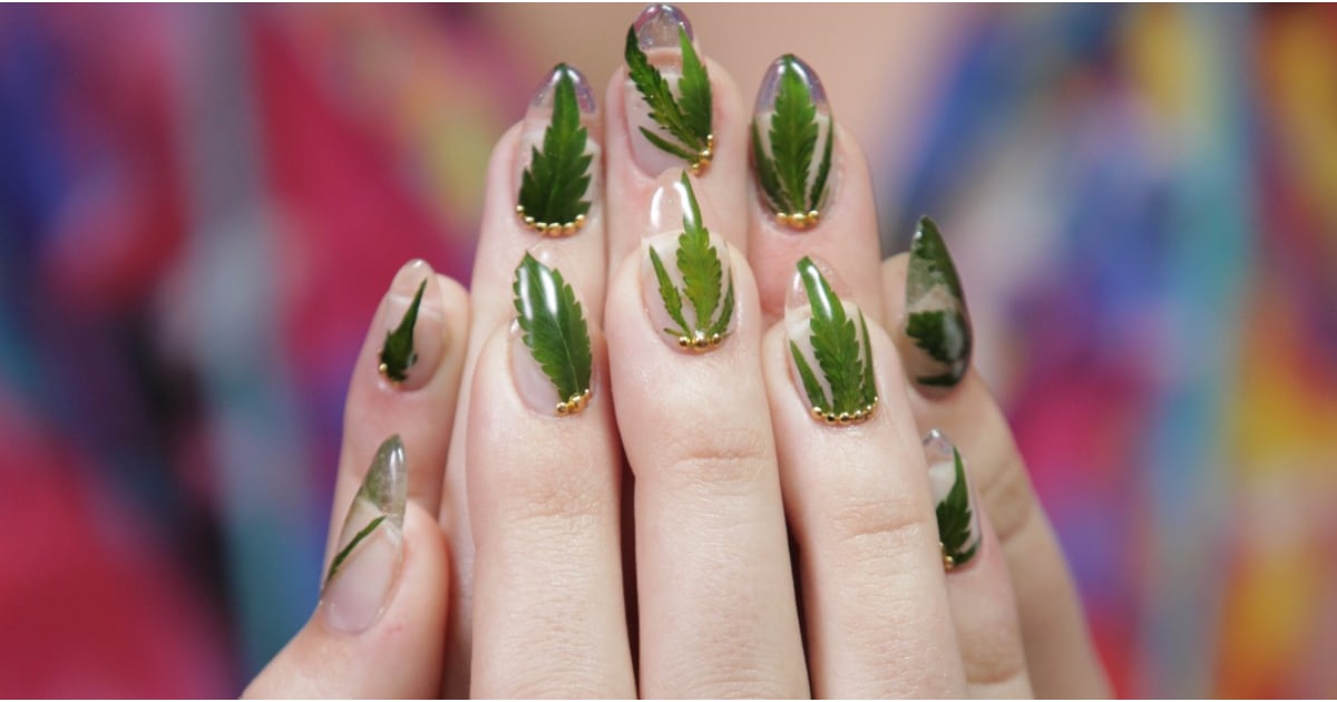 Marijuana Weed Manicure | POPSUGAR Beauty