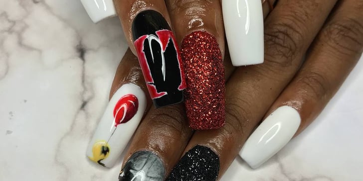 It Pennywise Nail Art | POPSUGAR Beauty