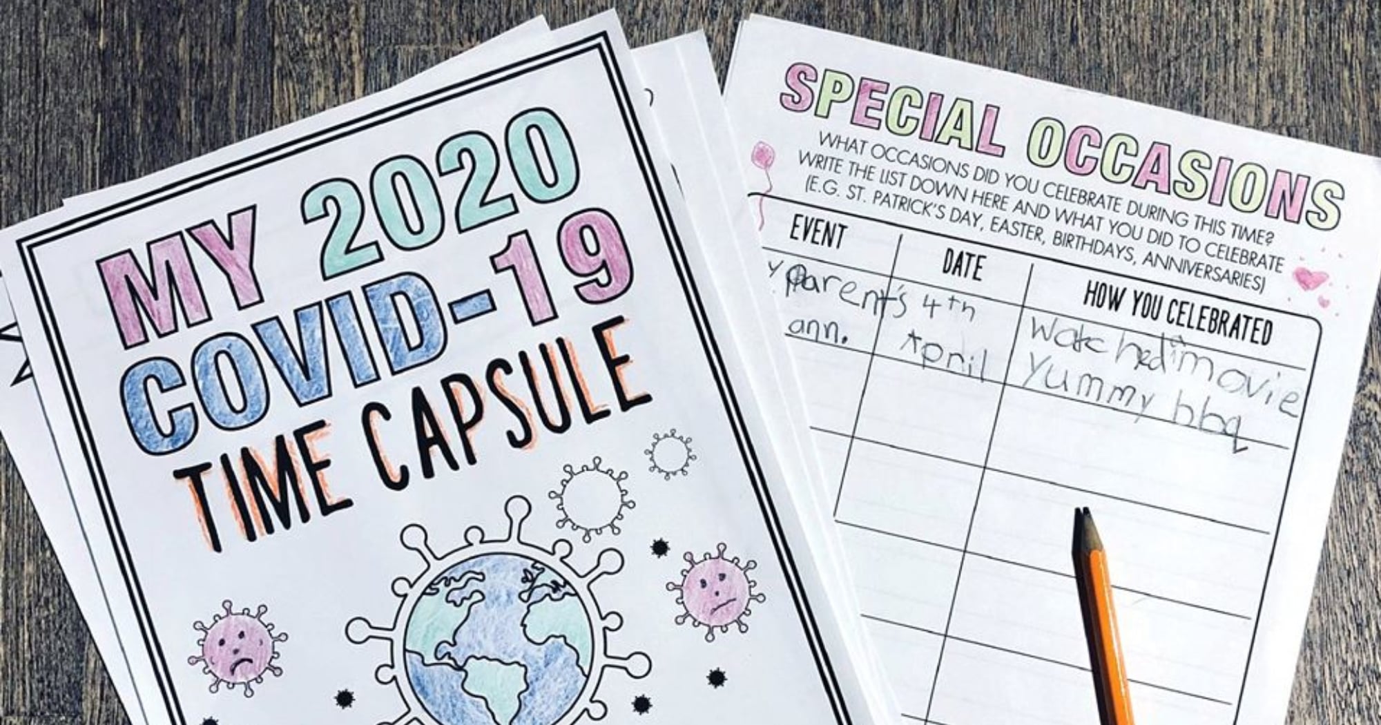 Mom Creates COVID-19 Time Capsule Activity For Kids | PS Family