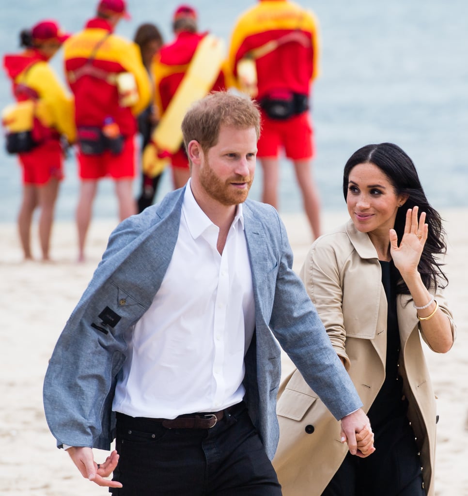 Meghan Markle Black Club Monaco Dress on the Beach 2018 | POPSUGAR ...