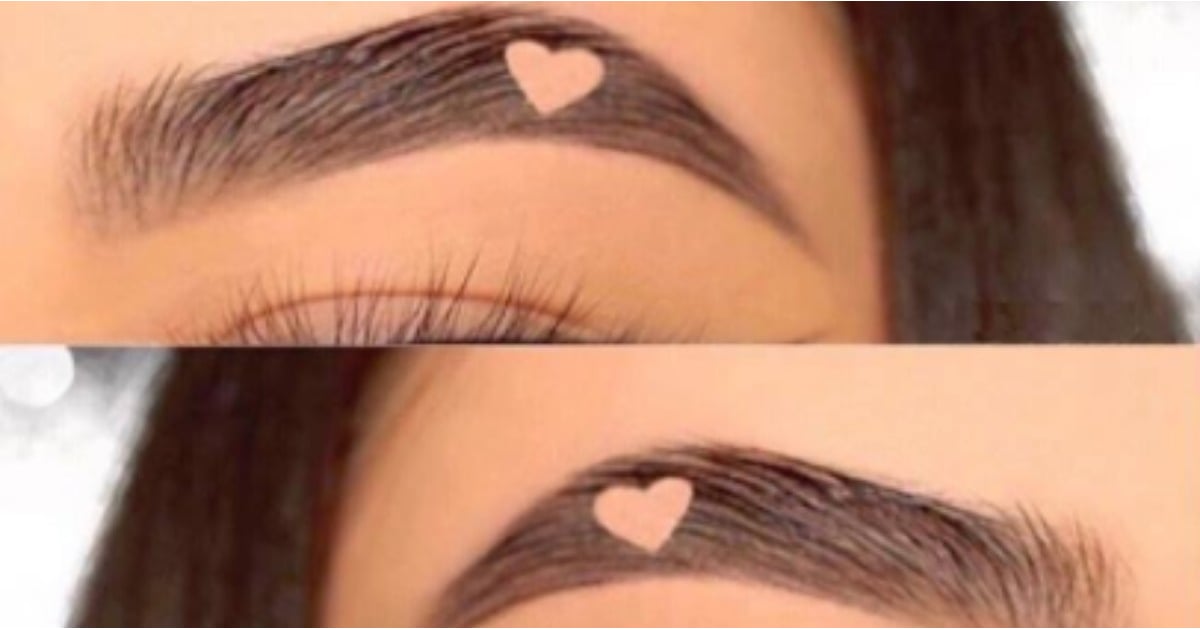 Heart Brows Instagram Trend | POPSUGAR Beauty