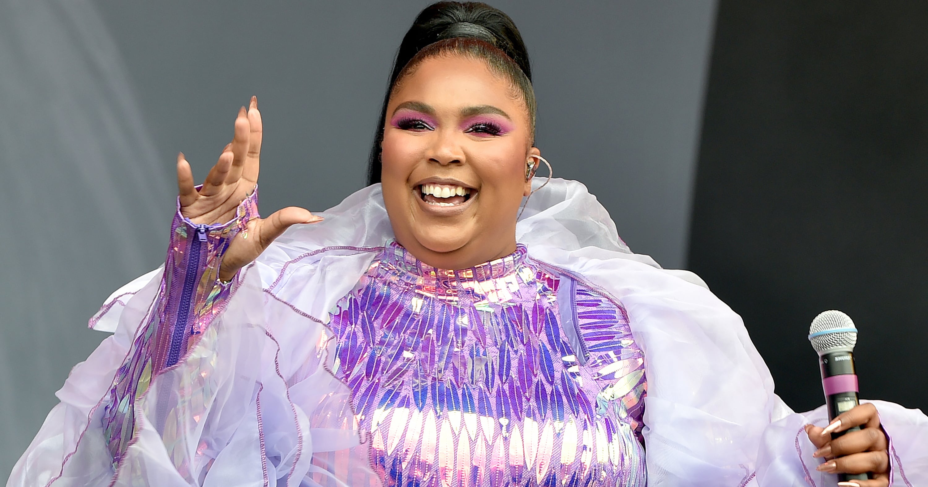 Lizzo's Purple Marble Nail Art | PS Beauty