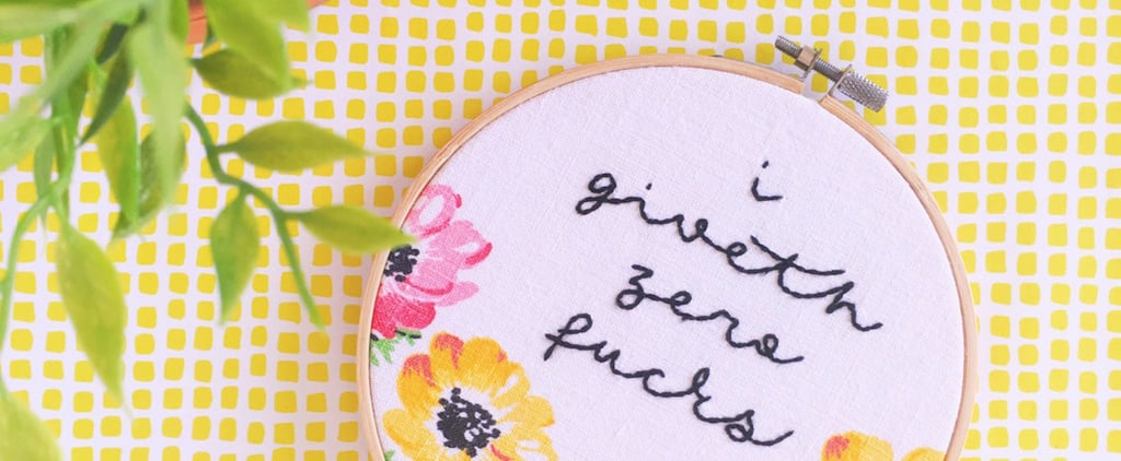 Embroidery | POPSUGAR Home