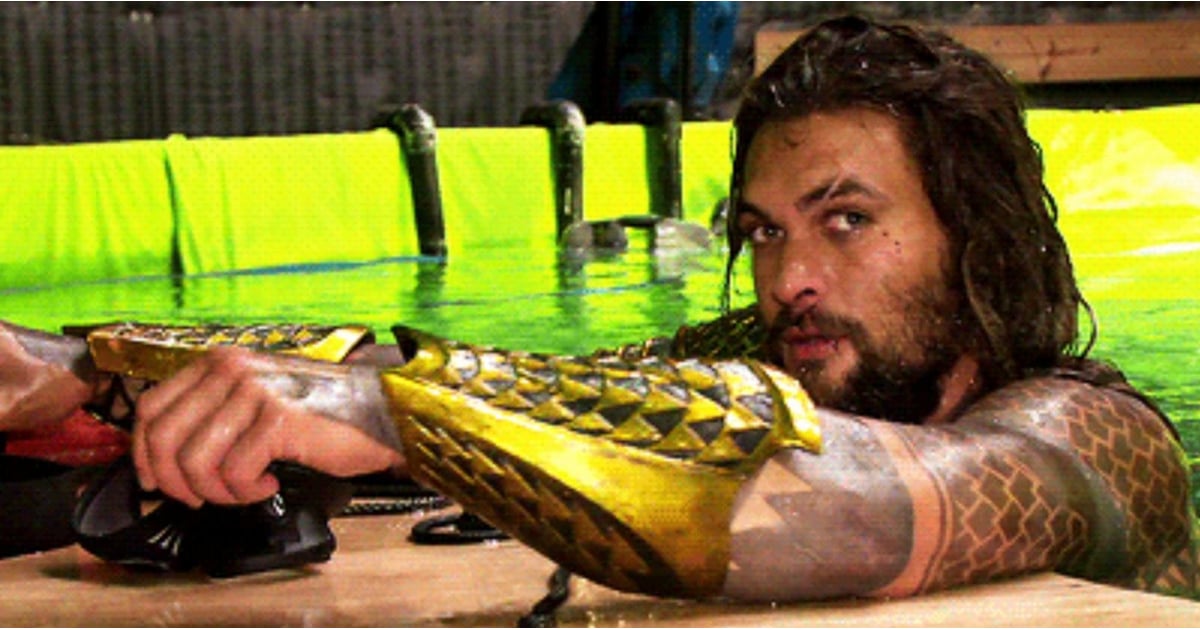 Jason Momoa on the Justice League Set | POPSUGAR Entertainment