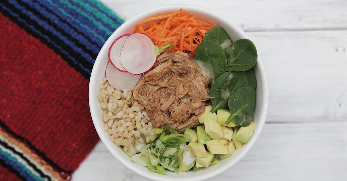 BBQ Pulled-Pork Rice Bowl Recipe | PS Food