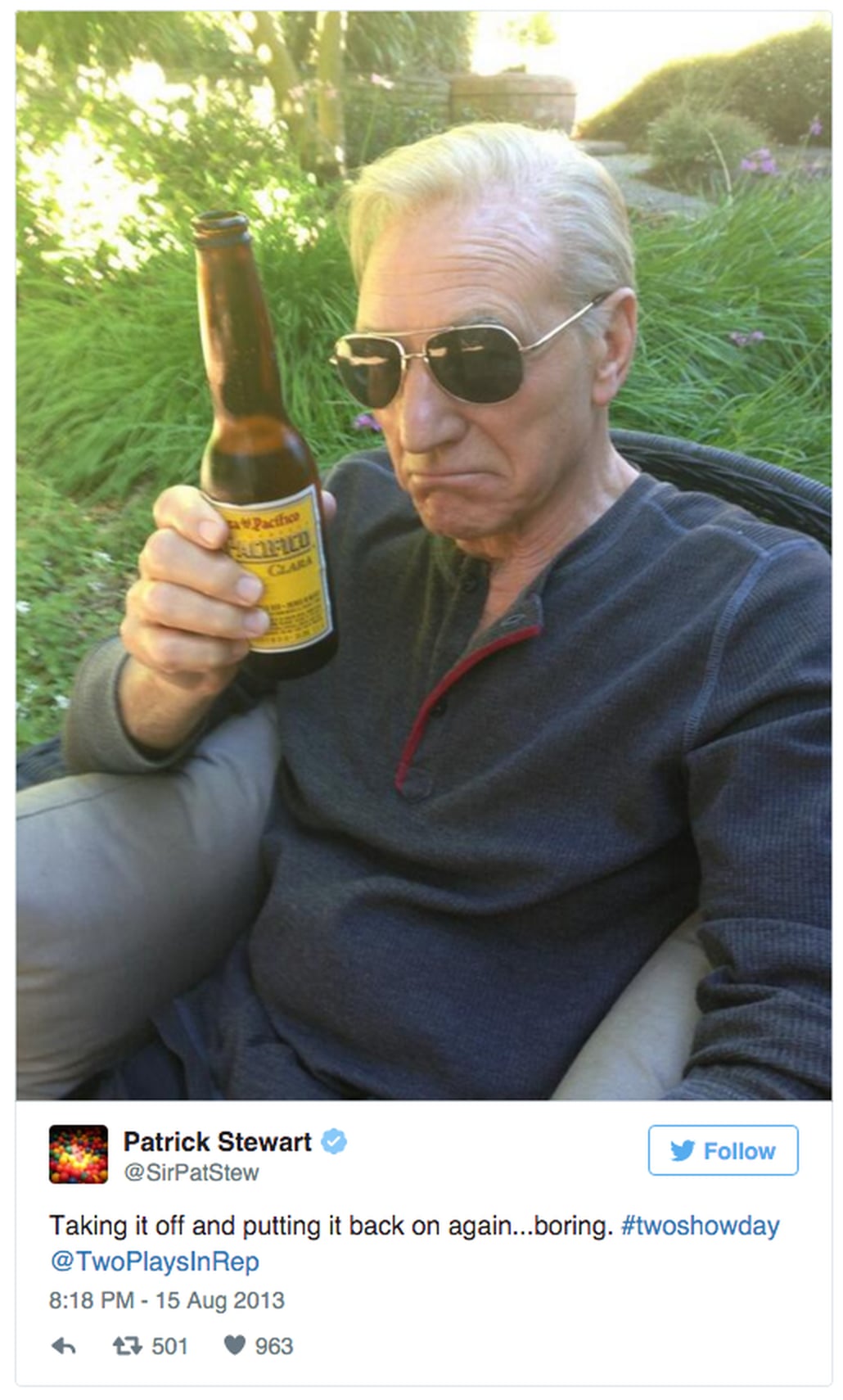 Funny Patrick Stewart Tweets | PS Celebrity