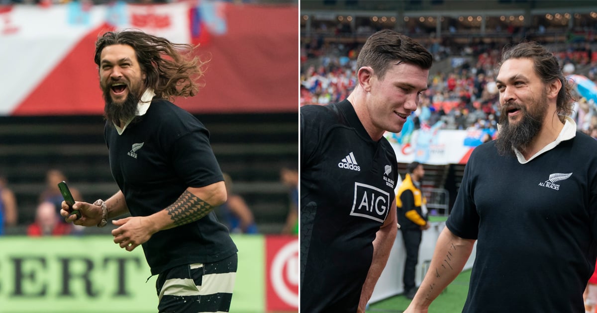 Jason Momoa at Rugby Match in Canada March 2019 | POPSUGAR Celebrity