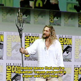 Jason Momoa as Aquaman at Comic-Con July 2017 | PS Celebrity