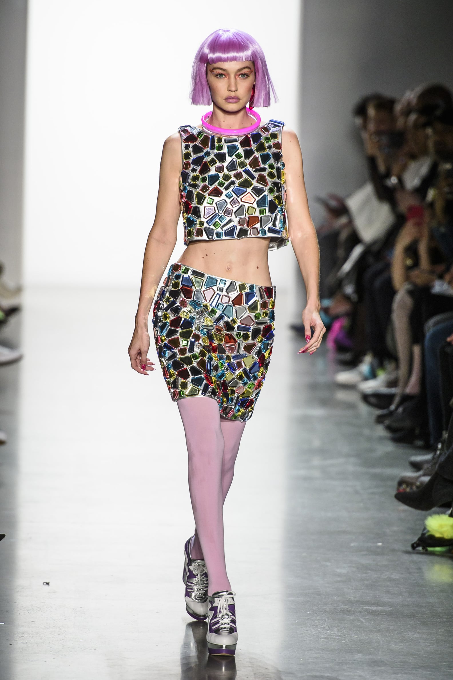 Colored Tights at Fashion Week Fall 2018 | PS Fashion