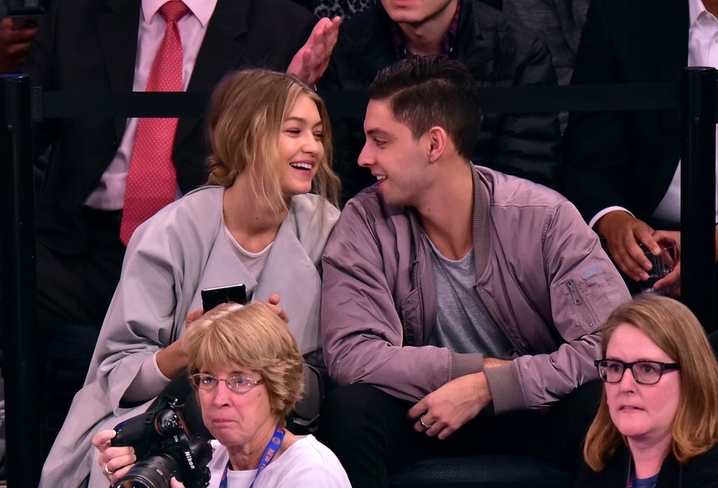 Gigi Hadid and Best Friend at New York Knicks Game | POPSUGAR Celebrity