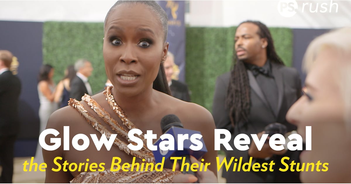 Glow Cast Emmys Interview on Stunts | POPSUGAR Celebrity