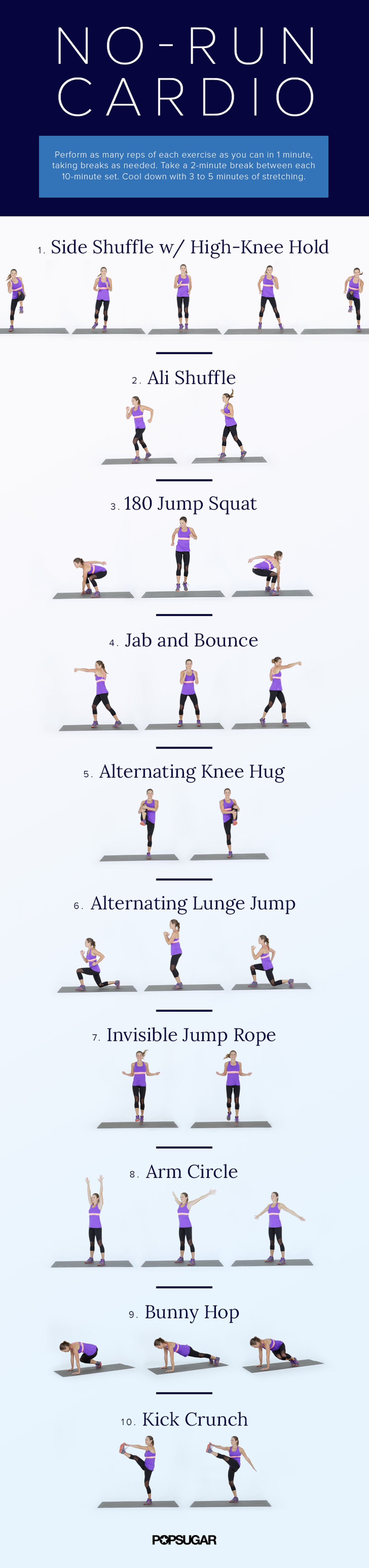 No-Run Cardio Workout | 20 Minutes | PS Fitness