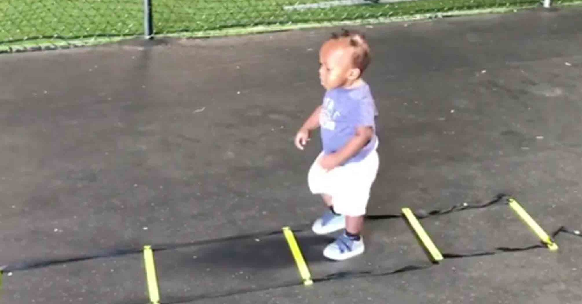 Video of a Baby Working Out With His Dad | PS Family