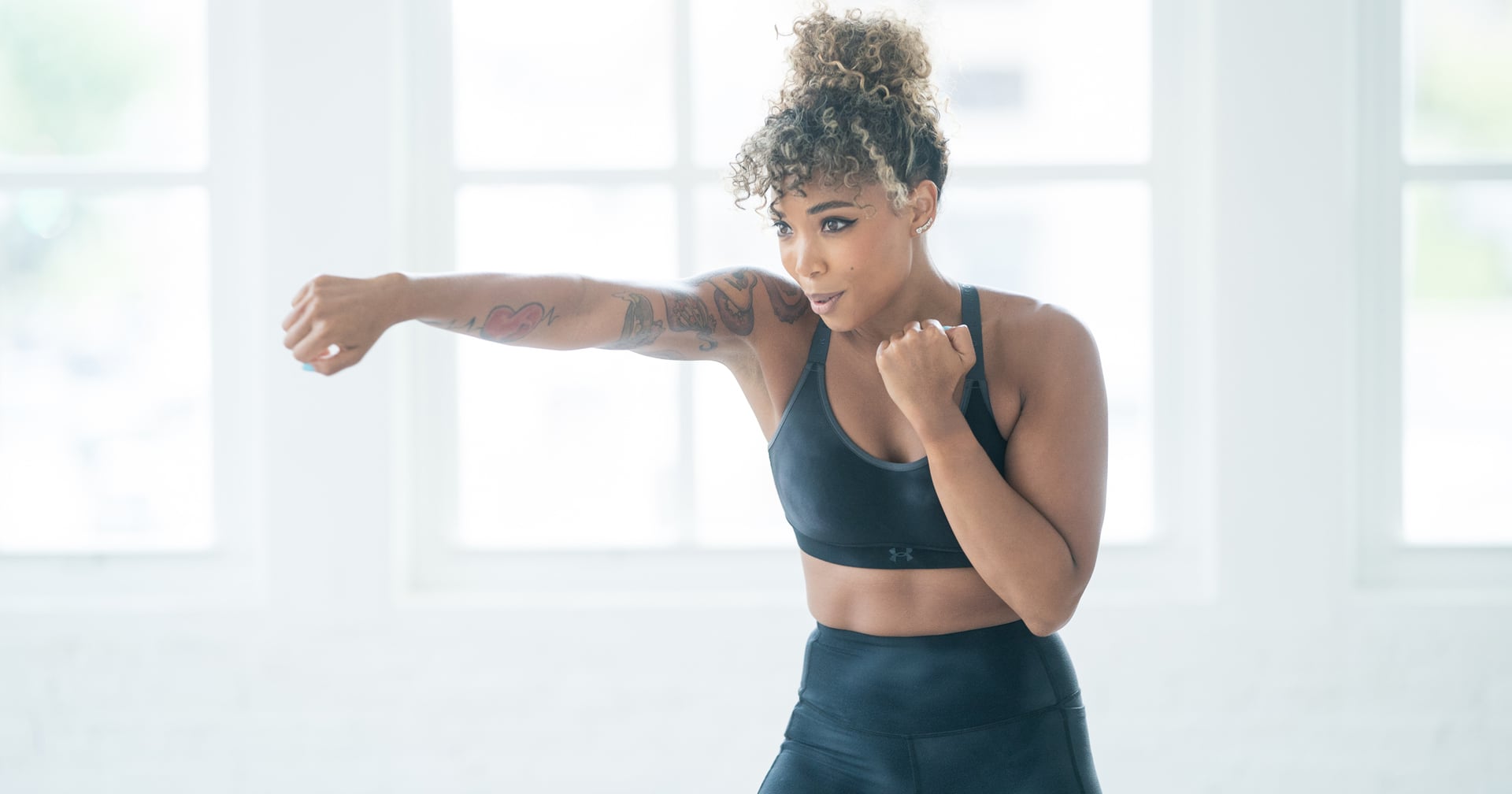 15-Minute Interval Boxing Workout With Monica Jones | POPSUGAR Fitness