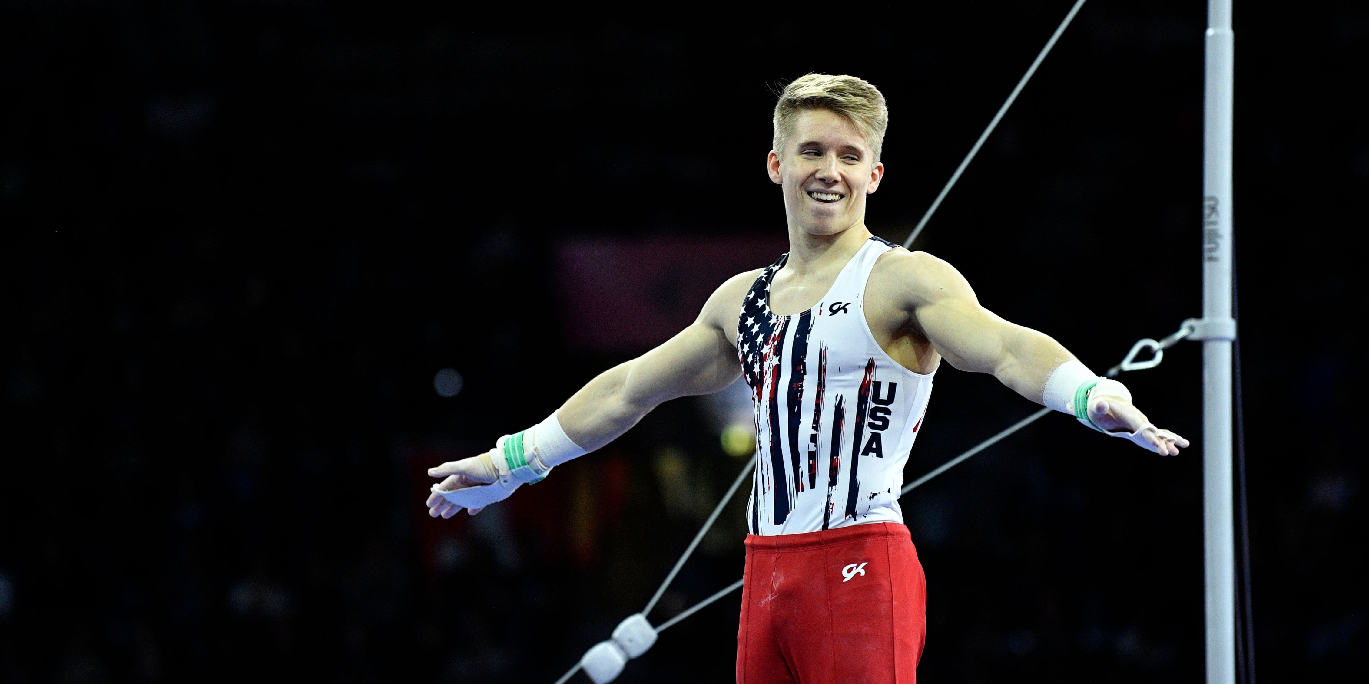 Shane Wiskus Determined to Finish After 3 High Bar Falls | POPSUGAR Fitness