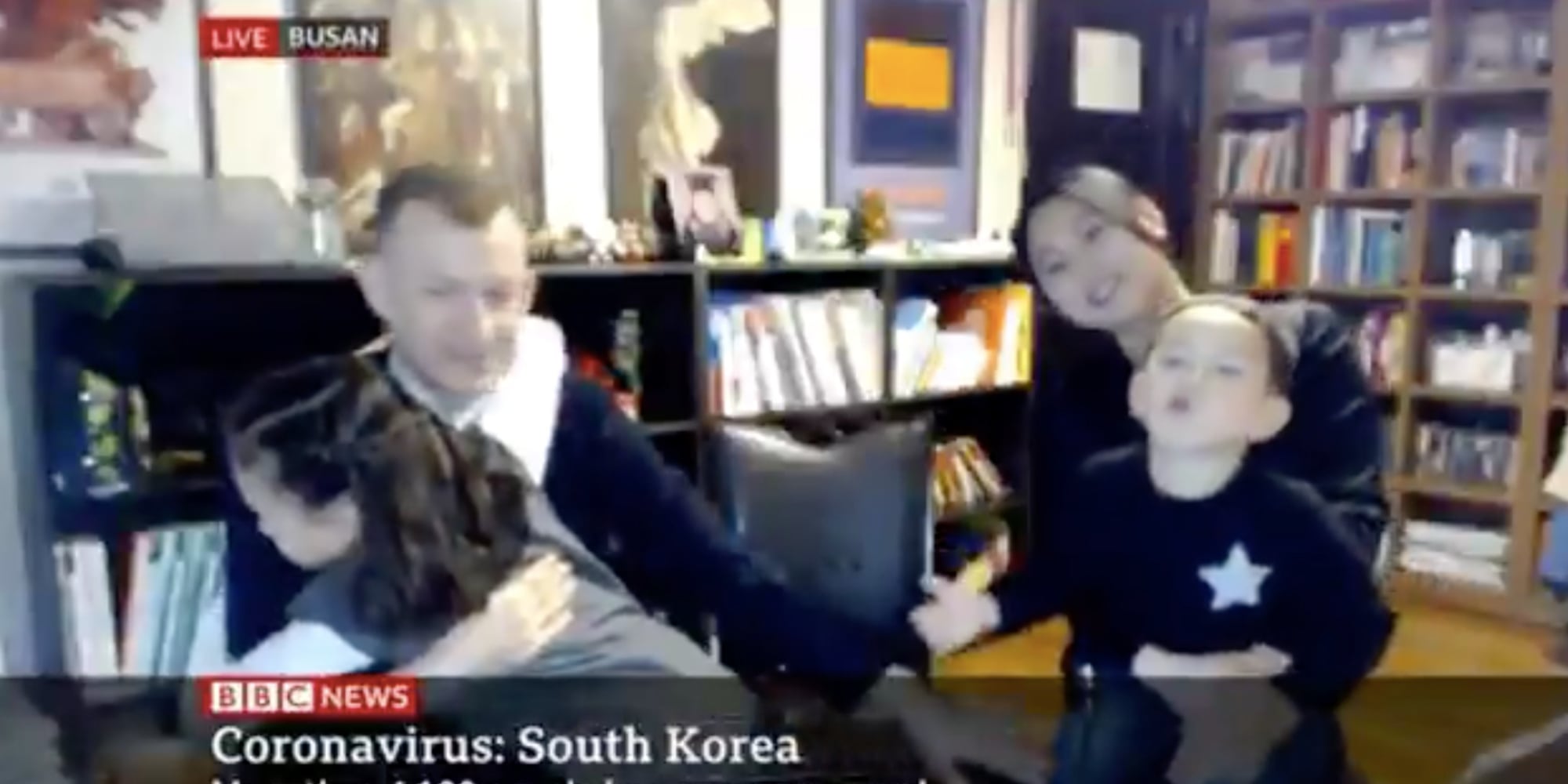 BBC Dad Robert Kelly Does Interview With Family | Video | POPSUGAR Family