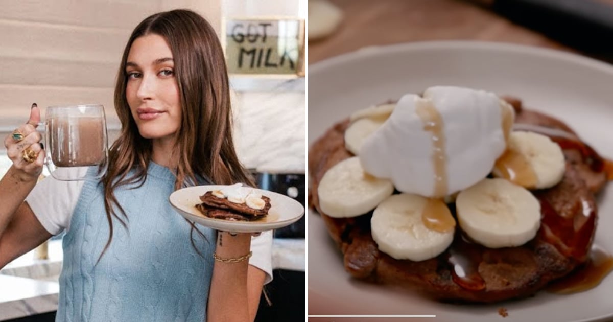 Hailey Bieber's Chocolate-Chip Protein Pancakes Recipe | POPSUGAR Food