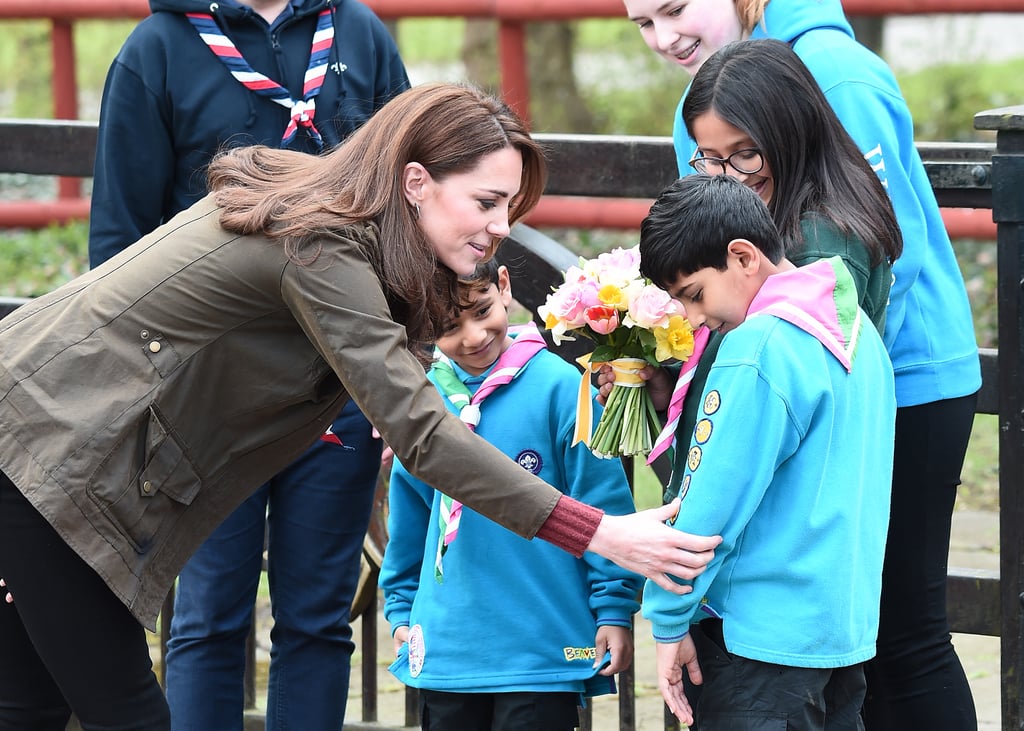 Kate Middleton Visits With Scouts March 2019 | POPSUGAR Celebrity UK