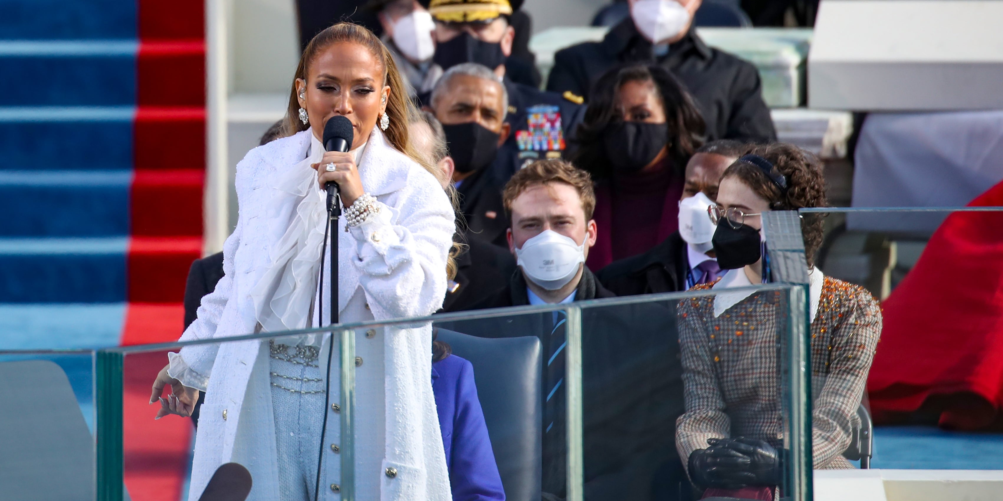 See Photos of J Lo's White Chanel Outfit on Inauguration Day | PS Fashion