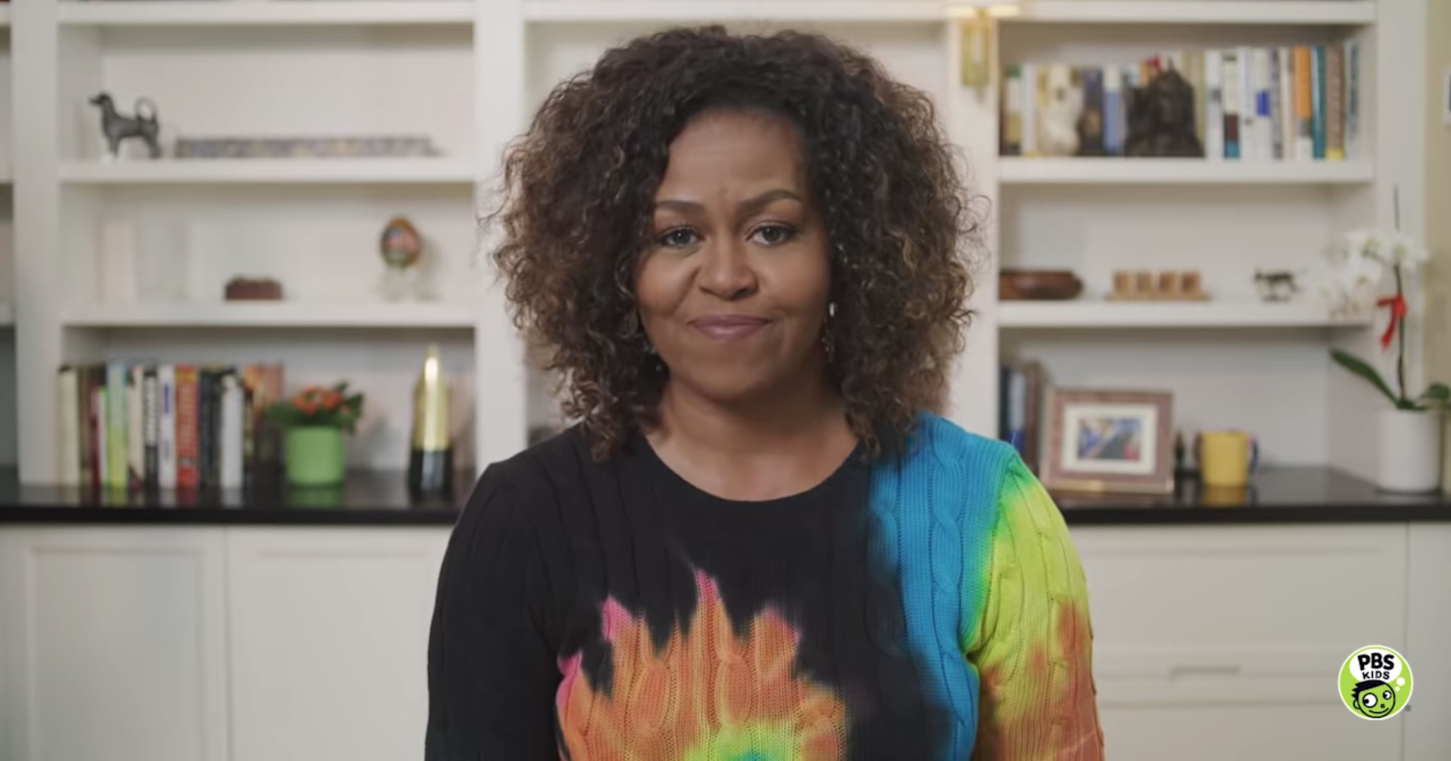 Michelle Obama's Tie-Dye Sweater in PBS Kids Book Reading | PS UK Style