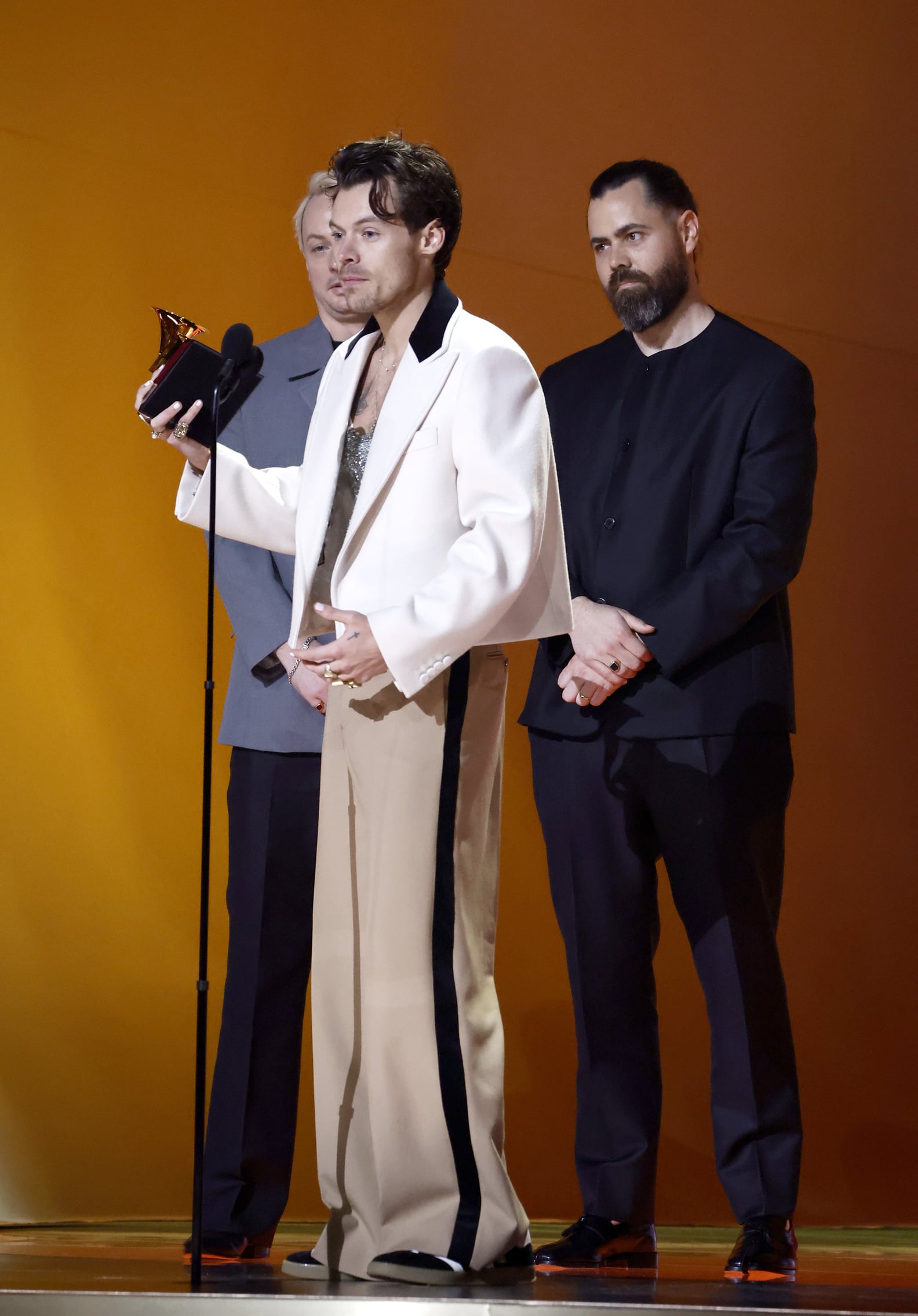Harry Styles's Egonlab Crystal Jumpsuit at Grammys 2023 | PS Fashion