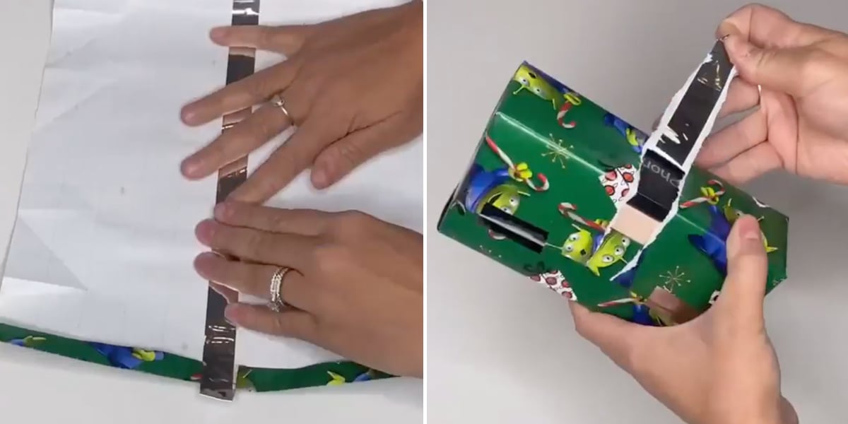 Wrapping-Paper Hack Using Tape | Video | PS Smart Living